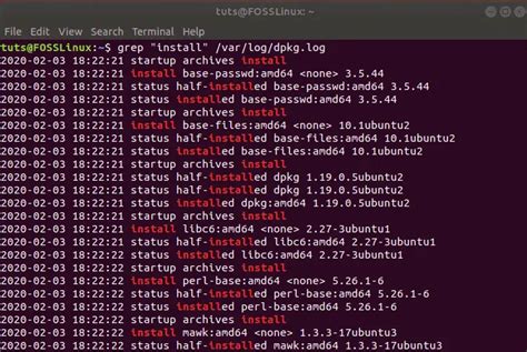 How To List The Installed Packages On Ubuntu Foss Linux