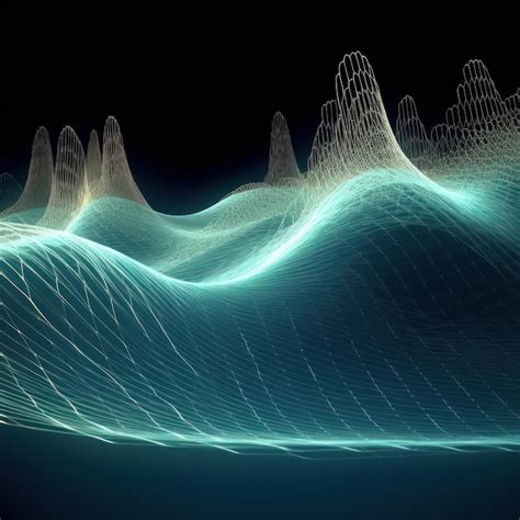 Premium Photo Physics Waves Abstract Illustration Created Using