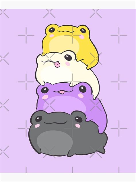 Nonbinary Pride Frog Cute Kawaii Aesthetic Frog Subtle Non Binary