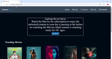 Webdevelopment Frontenddevelopment Css Javascript Amazonprimeclone Galiboina Harish