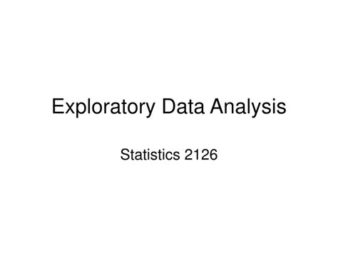 PPT Exploratory Data Analysis PowerPoint Presentation Free Download ID 1762531