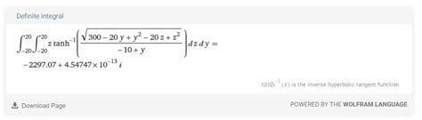 Inverse Function Why Wolfram Alpha Is Not Showing Integrand Error
