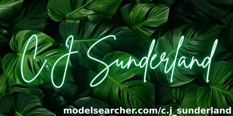 🌿 C J Sunderland 🌿 Onlyfans Profile Content Updated July 2026