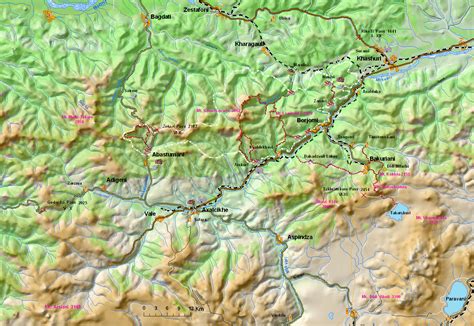 ბორჯომ ხარაგაულის ეროვნული პარკი ბორჯომ ხარაგაულის ეროვნული პარკის საზღვრები