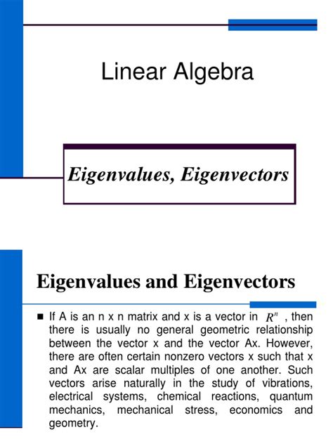 Eigen Values Eigen Vectors Afzaal 1 Pdf Eigenvalues And Eigenvectors Matrix Mathematics