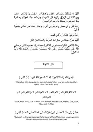 Wirid Selepas Solat PDF