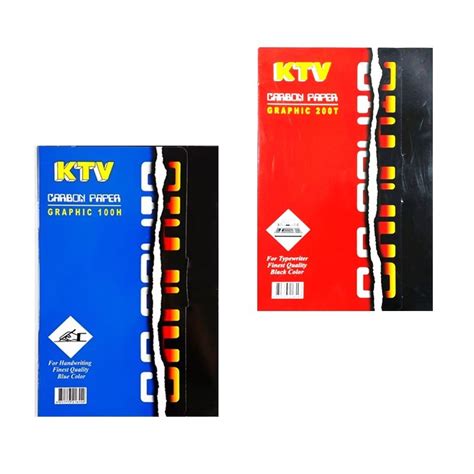 กระดาษคาร์บอน กราฟฟิก Ktv 100h ขนาด A4 ขนาด 21x33ซม Shopee Thailand