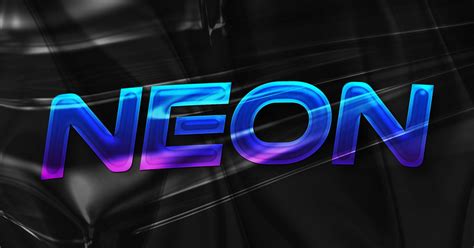Neon Text Effect Scene Generators Ft Glow And Noise Envato