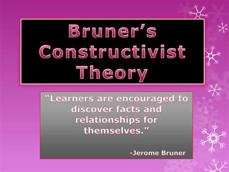 Bruners Constructivist Theory Pptx