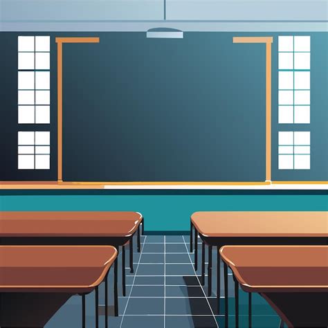 Empty School Class Background For Video Conferencing Premium Ai