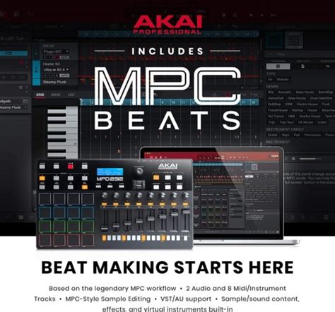 Akai Professional MPD MIDI Drum Pad Controller Step Sequencer Presets Total