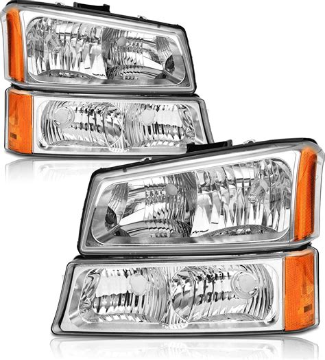 Axlaha 2003 2006 Chevy Silverado Headlights Assembly For 2003 2004 2005