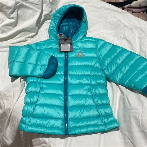 Gerry Weber Jackets And Coats Gerry Teal Puffer Front Zip Hooded