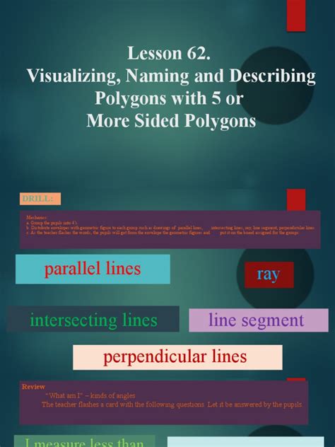 Math 5 Ppt Q3 Lesson 62 Visualizing Naming And Describing Polygons With 5 Or More Sided
