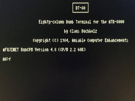 Run The CP M Operating System On Your Atari 8 Bit Computer Using