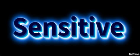 Sensitive Text Effect And Logo Design Word