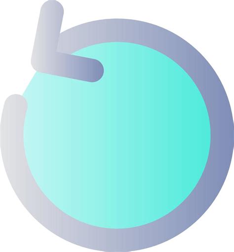 Turn Flat Gradient Color Ui Icon Refresh Page Rotating Arrow