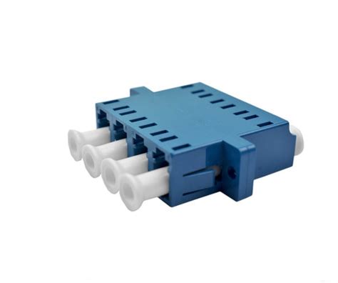 PFP LC Singlemode Quad Adapter SC Mount Blue Housing Ceramic Zirconia Sleeve PFP