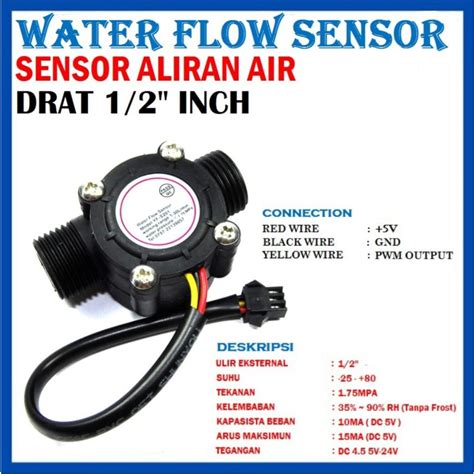 Jual Yf S201 Water Level Flow Sensor Meter Aliran Air Hall 1 2 1 30l