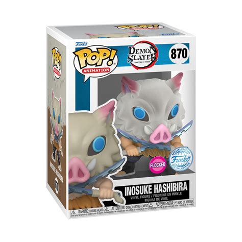 Funko Pop Demon Slayer Kimetsu No Yaiba Inosuke Hashibira Flocked