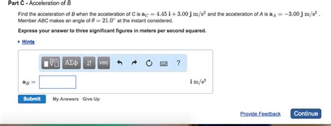 Solved Part A Acceleration Of A Find The Acceleration Of A Chegg