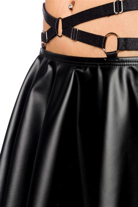 Sexy Conjunto 2 Piezas Cuero Sintético 9061