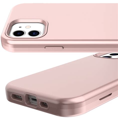 Shockproof Pc Tpu Protective Case For Iphone 12 Mini Rose Gold