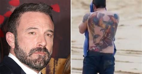 J Lo Seething As Ben Affleck Plans To Remove His Back Tattoo