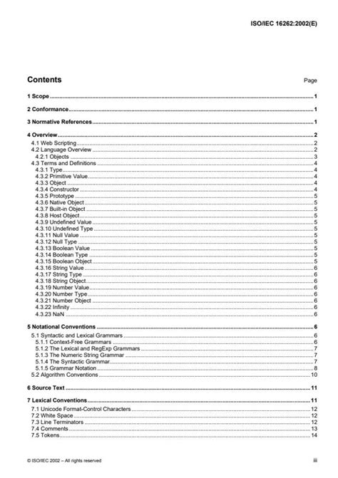 ISO IEC 16262 2002 Information Technology ECMAScript Language Specification