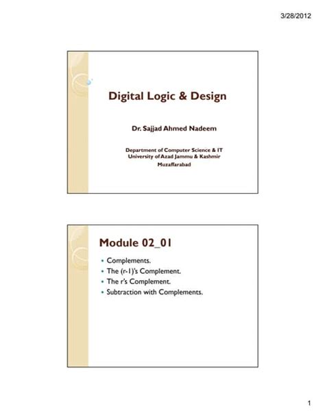 Dld Lecture Module 02 Pdf