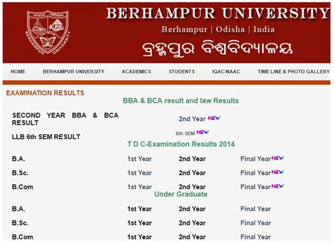 Berhampur University Tdc 3 Result 2024 Ba Bsc Bcom Results Released