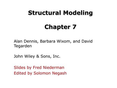 Ppt Structural Modeling Chapter 7 Powerpoint Presentation Free