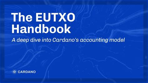 Input Output Iohk On Linkedin The Eutxo Handbook