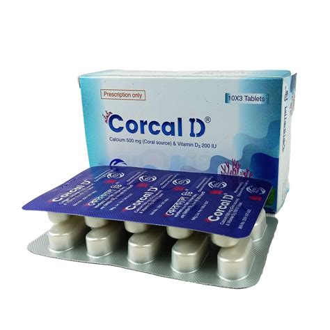 Corcal D 500mg200iu Tablet Arogga Online Pharmacy