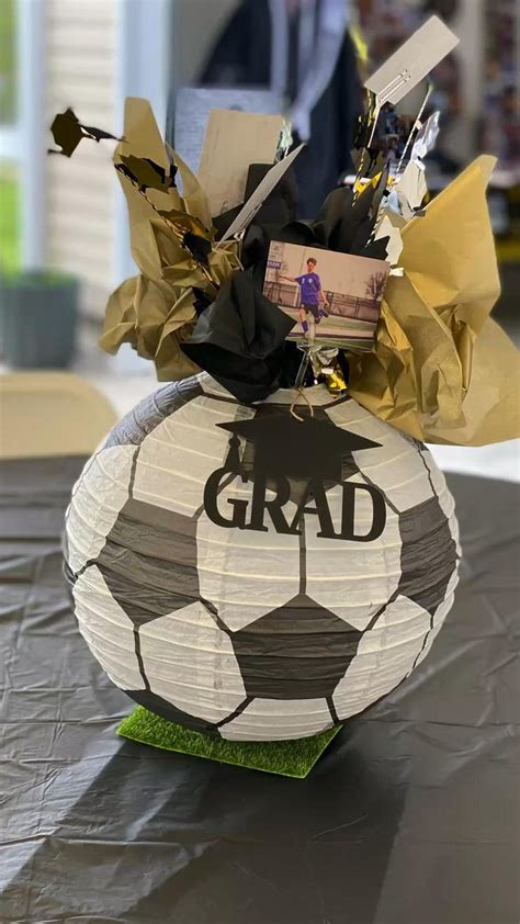 Soccer Graduation Center Piece Lana
