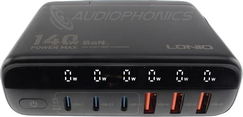 LDNIO Power Adapter GaN USB C USB A PD