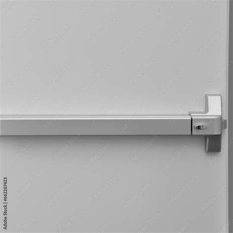 Emergency Exit Door Push Bar And Rail For Panic Exit Stock Photo Adobe Stock