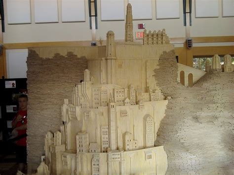 Минас Тирит из спичек: pandadao — LiveJournal