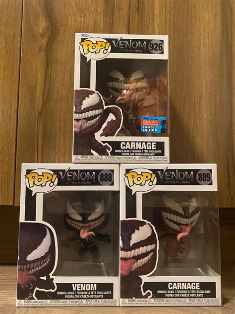 Venom Let There Be Carnage Funko Pops Hobbies Toys Toys Games On Carousell