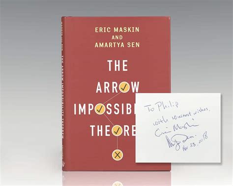 The Arrow Impossibility Theorem First Edition Signed Amartya Sen