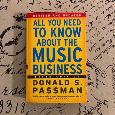 All You Need To Know About The Music Business By Donald S Passman