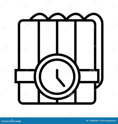 Dynamite Icon Vector Illustration Photo Stock Illustration