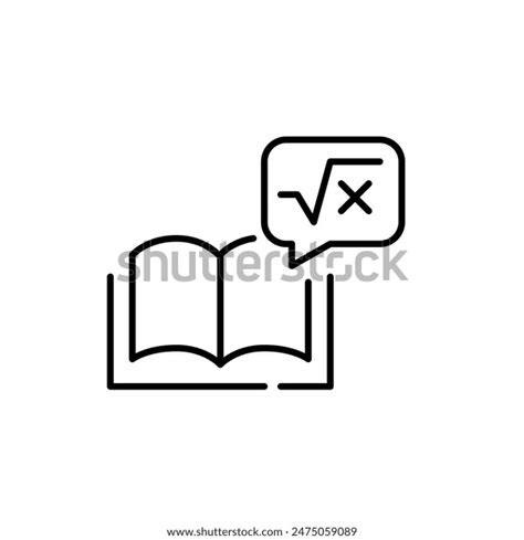 Open Book Speech Bubble Maths Formula Stock Vector Royalty Free 2475059089 Shutterstock