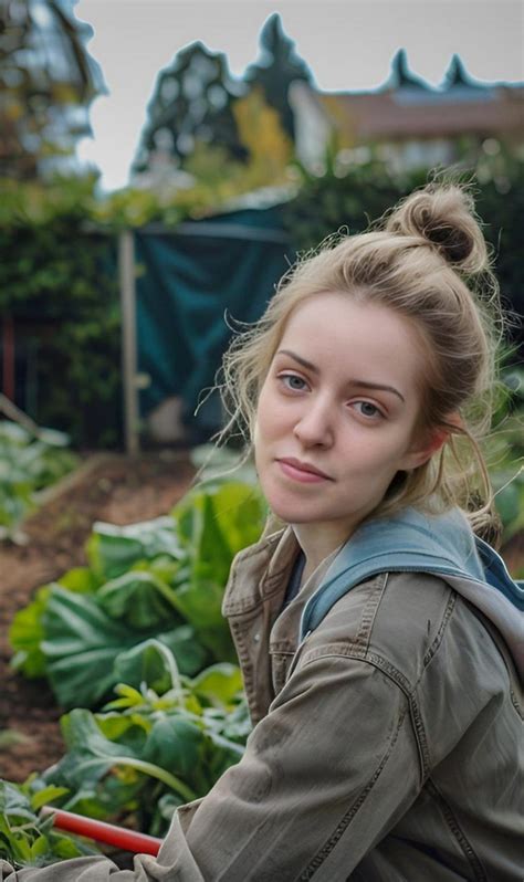 Ai Generated Girl In Garden