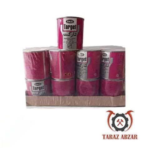 چسب پی وی سی تارگت رازی ربعی 250 گرم بسته 24 عددی تراز ابزار