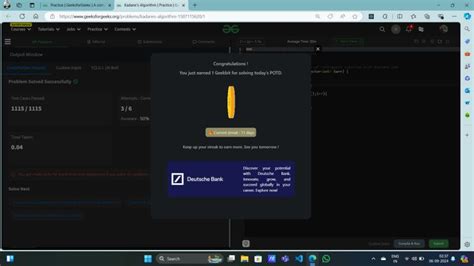 Day 61 Kadanes Algorithm Abhijeet Singh Rawat Posted On The Topic