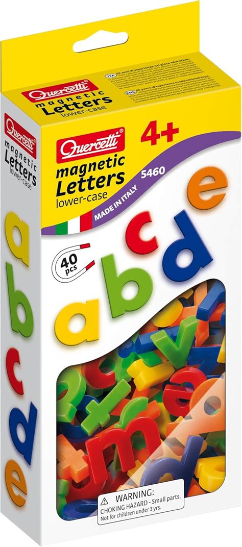 Quercetti Magnetic Lowercase Letters 40 Piece Alphabet