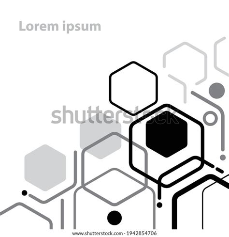Geometric Graphic Background Molecule Communication Big Stock Vector Royalty Free 1942854706