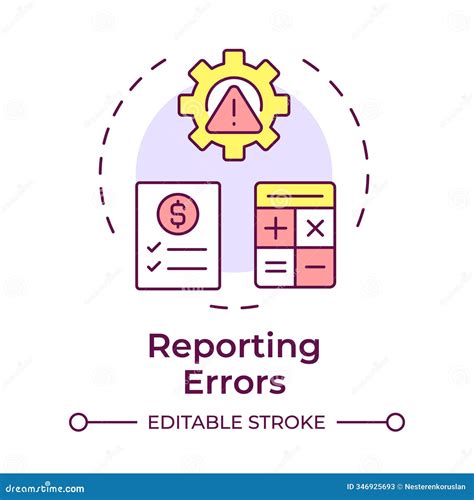 reporting errors blue gradient concept icon vector illustration