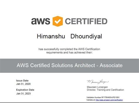 Himanshu Dhoundiyal On Linkedin Solutionarchitect Awscertified Aws